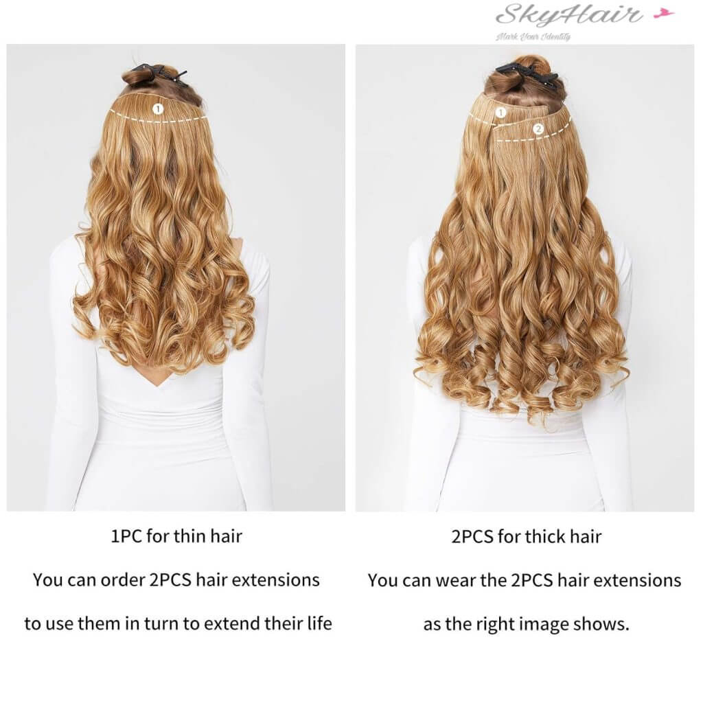 Buy 5 Clips based Straight 26 Inch Brown with Golden Highlights Matte ...